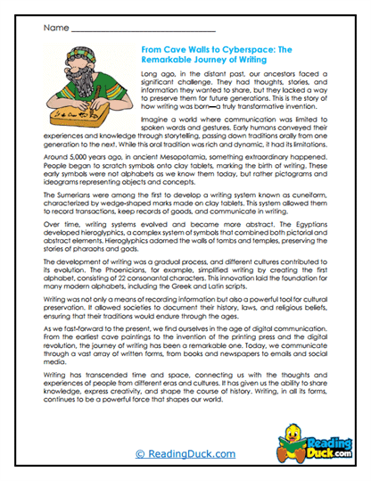 Descriptive Nonfiction Worksheets | Genres | Reading Duck.com