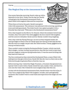 Grade 2 Reading Comprehension Worksheets