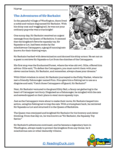 Grade 4 Reading Comprehension Worksheets