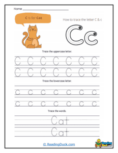 Alphabet Tracing Worksheets | Letter Series | Reading Duck.com