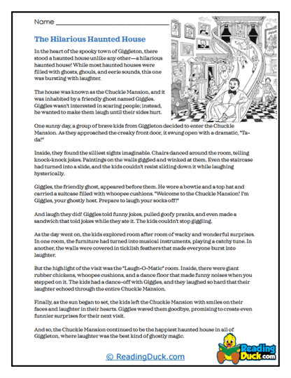 Grade 3 Reading Comprehension Worksheets | Reading Duck.com