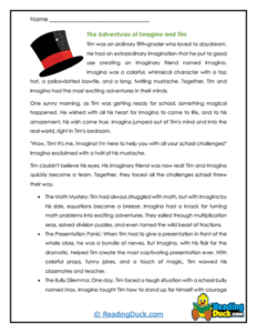 450-Word Reading Comprehension Worksheets | Reading Duck.com