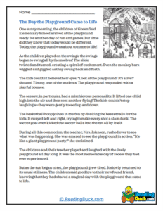 Grade 3 Reading Comprehension Worksheets | Reading Duck.com